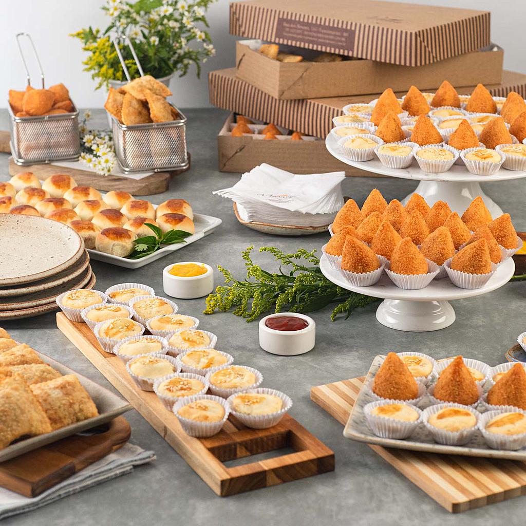 Combo de Salgados - 100 unidades Combo de Salgados - 100 unidades Com